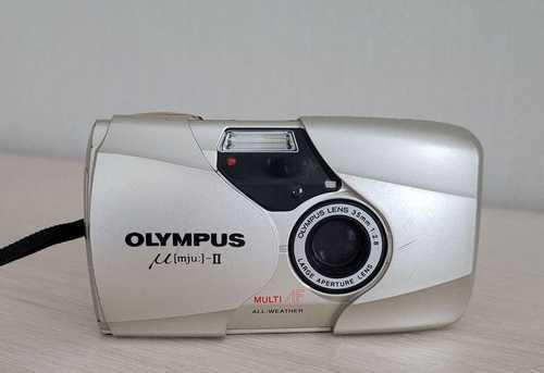 Пленочный фотоаппарат olympus mju ii 35 мм 1:2:8