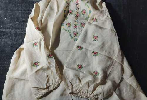 Старинная детская рубашка(платье)
