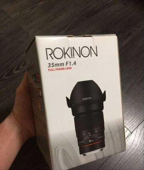 Новый Samyang/Rokinon 35mm 1.4 для Nikon
