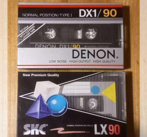 Аудиокассеты новые Denon DX1/90 и SKC LX90