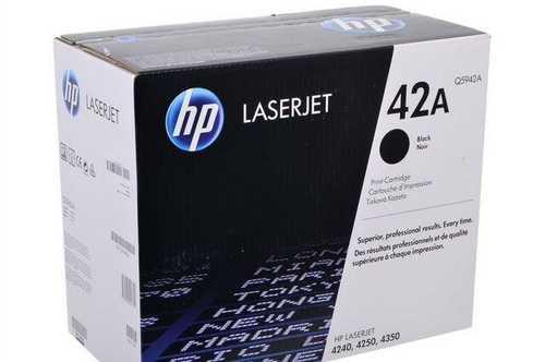 HP Q5942A тонер-картридж черный (тех. упаковка)