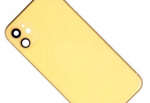Задняя крышка в сборе с рамкой для iPhone 11, желт