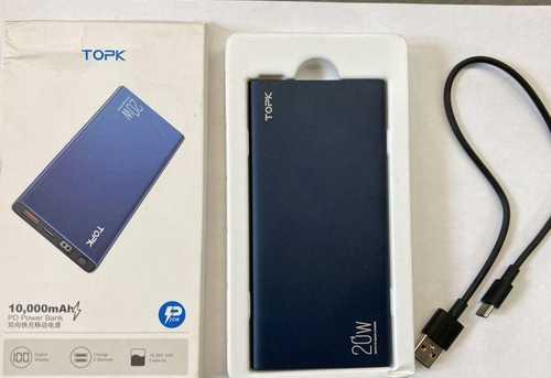 Внешний аккумулятор Topk 10000 mAh, 20 Вт