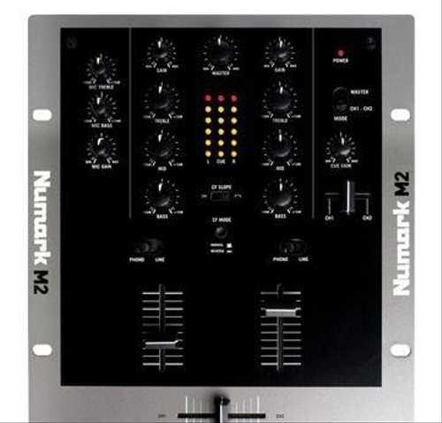 Numark M2 DJ-микшер 2 канала (2лин/2phono+1микр)