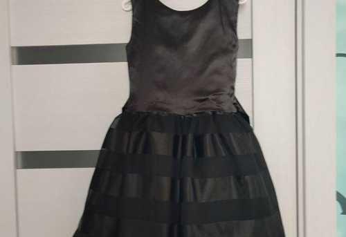 Платье нарядное, чёрное р-р 110-122