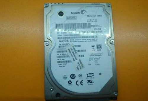 Б/У жесткий диск для ноутбука SATA 2,5" 200GB