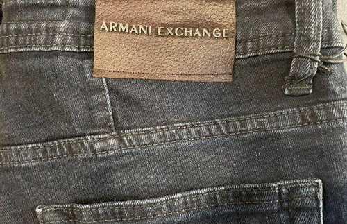 Черные мужские джинсы Armani премиум деним