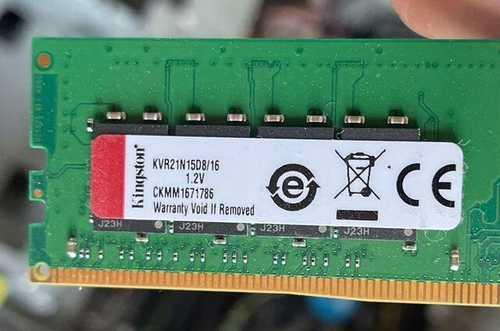 Оперативная память DDR4 16GB kvr21n15d8/16
