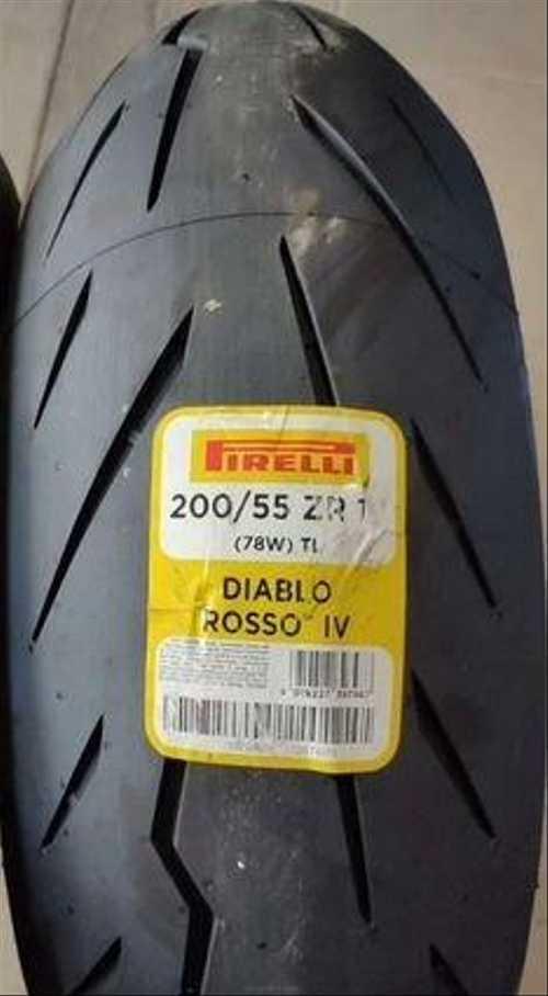 Новая мотошина Pirelli Diablo Rosso 4 200/55 ZR17