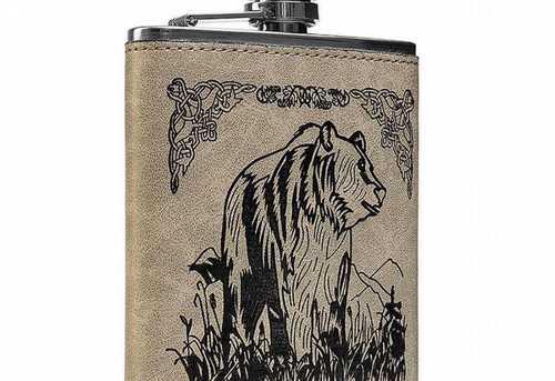 Фляжка Медведь 240 мл (А08-1) Hip Flask