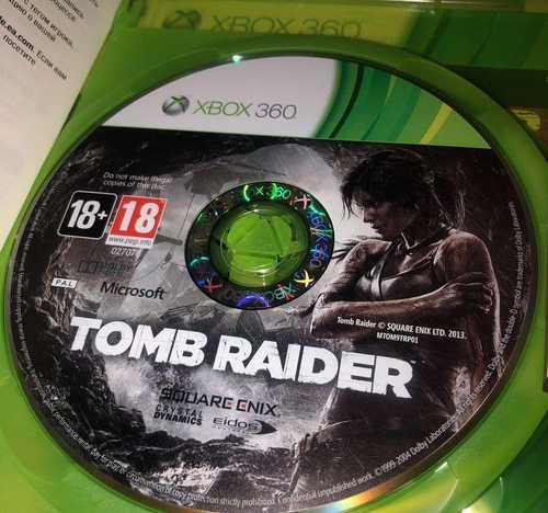 Tomb raider xbox 360 диск игровой