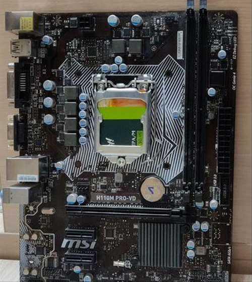 Мат. плата MSI H110M PRO-VD/LGA1151/H110/DDR4/mATX