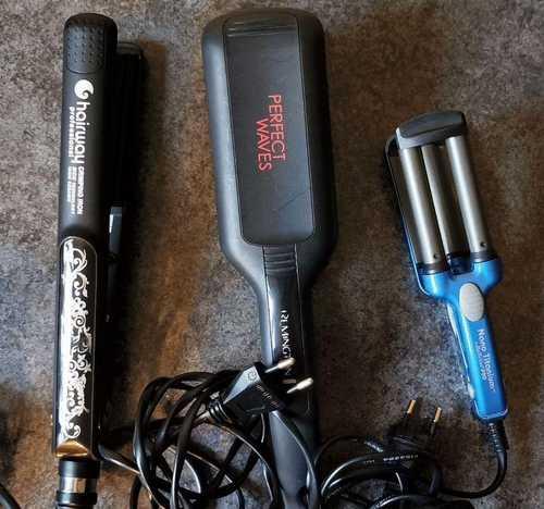 Щипцы/утюжки babyliss pro, remington, hairway