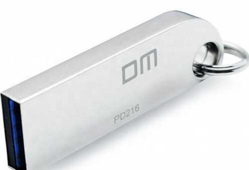 Флешка USB 32Gb (USB 2.0) DM PD216 серебристый с к