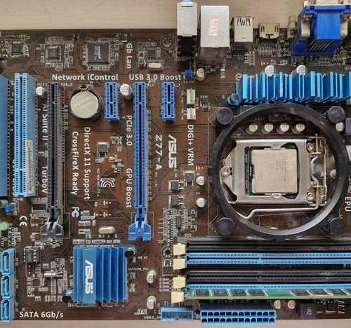 Материнская плата Asus Z77-A   Core i7-2600k