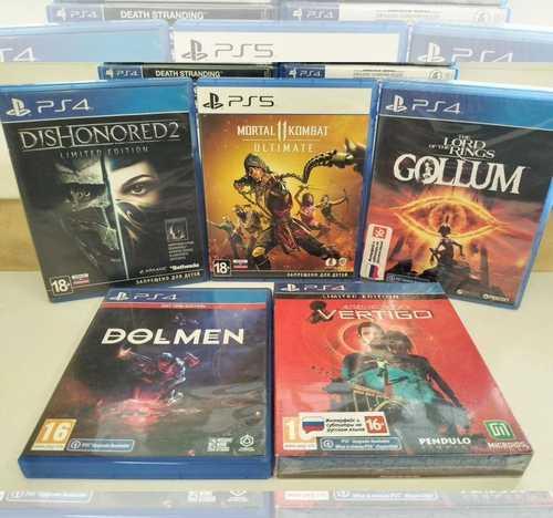 PS4 Gollum/ Dolmen/ Dishonored/ Vertigo/ PS5 MK 11