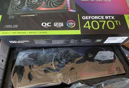 Видеокарта asus nvidia GeForce RTX 4070Ti rogstrix