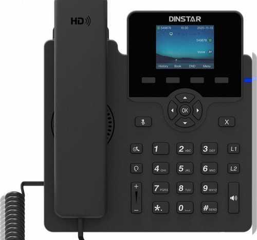 IP-телефон Dinstar C62UP, 6 SIP аккаунтов, цветной