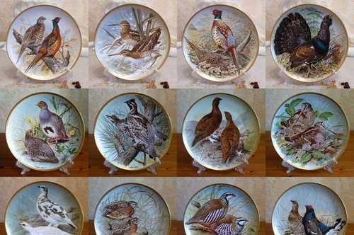 Тарелки "Дикие птицы мира", Германия/Франция, 1979