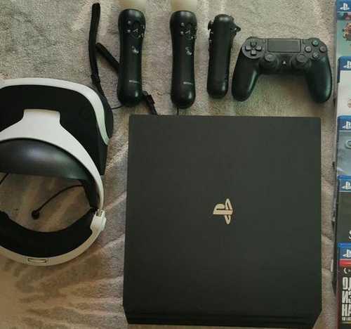 Sony Playstation 4 pro 1TB + PS VR