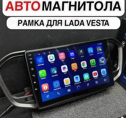 Магнитола на android 9 дюймов рамка Volkswagen pol