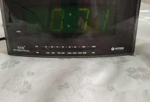 Будильник часы Vitek vt 3805 GY