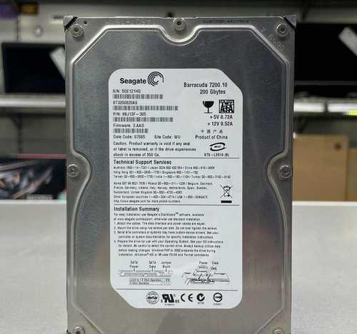 Seagate Barracuda 7200.10 SATA 200Gb sata-II