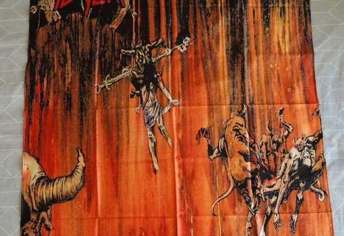 Флаг постер Slayer - Hell awaits футболка