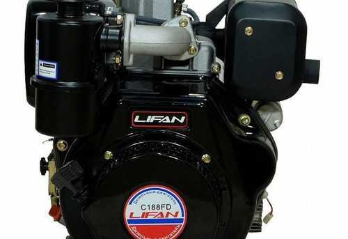 Двигатель Lifan Diesel 188FD, шлицевой вал 25мм