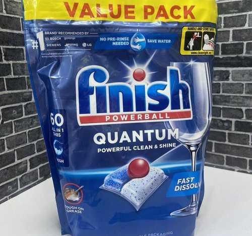 Капсулы для посудомоечных машин finish quantum