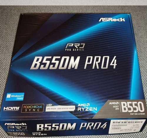 Материнская плата asrock b550m pro4