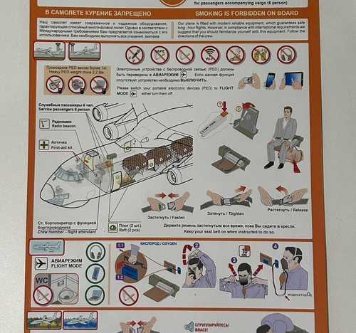 Инструкция по безопасности в самолете