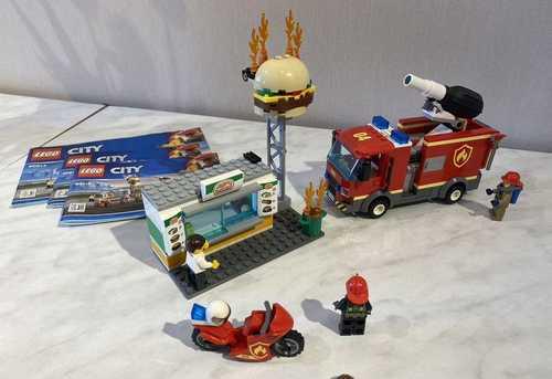 Lego City Fire 60214 Пожар в бургер-кафе