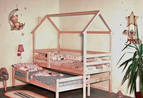 Кровать домик Софа 3, массив сосны. Производитель