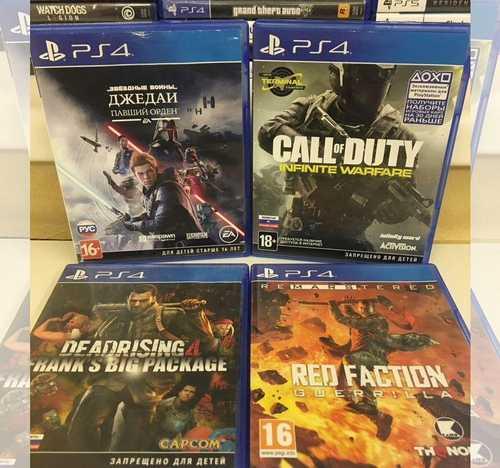 PS4 DeadRising/ Red Faction/ Call of Duty/ Джедаи