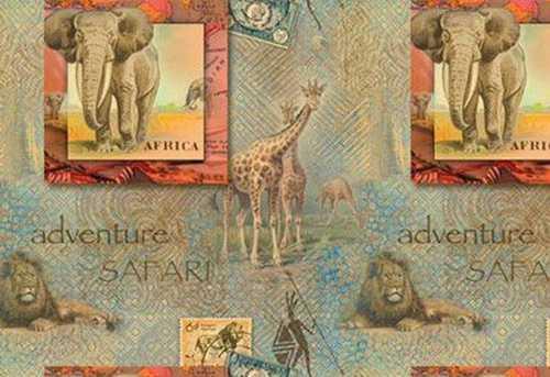Ткань для пэчворка peppy african safari panel 447