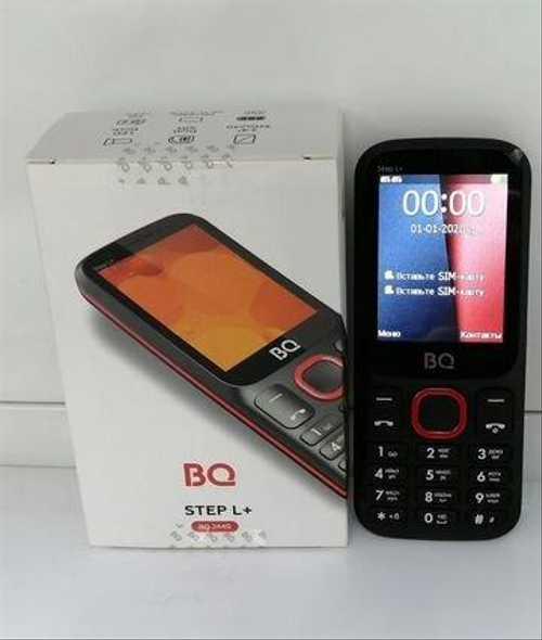 Мобильный телефон BQ 2440 Step L+ Black+Red (N)