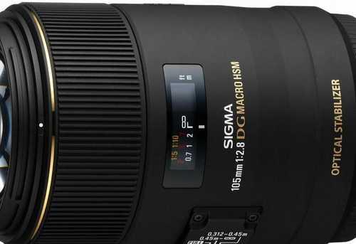 Sigma 105mm f2.8 EX DG OS HSM Macro Canon EF новый