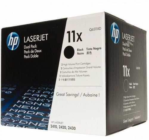 Картридж HP Q6511XD (11X) оригинальный для принтер