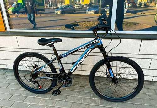 Горный подростковый велосипед Чёрный-синий