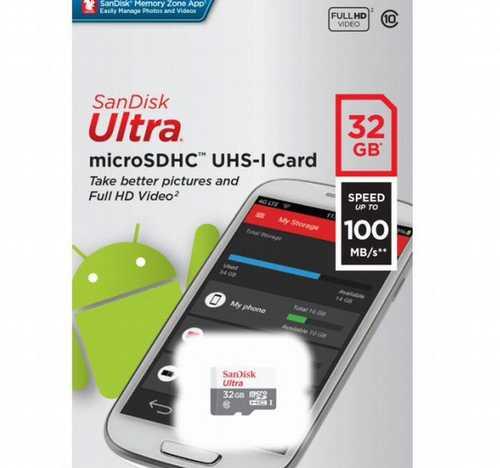 Карта памяти Sandisk Ultra microsdhc Class 10 UHS