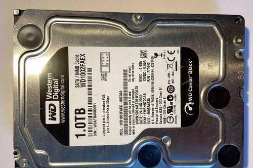 Жесткий диск western digital WD1002faex 1Tb