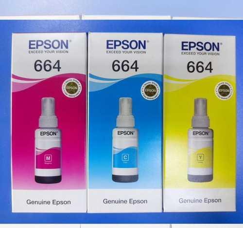 Оригинальные чернила для принтеров Epson L серии