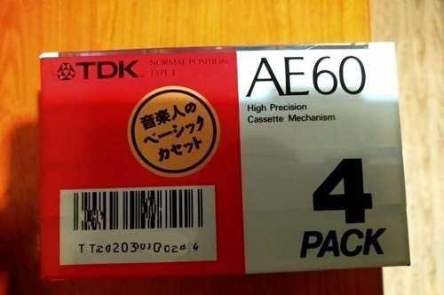 Аудиокассеты TDK AE 60 упаковка