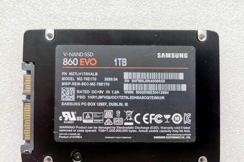 Samsung 860 EVO 1TB оригинал Корея