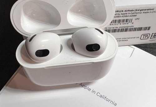 Беспроводные наушники apple airpods 3 generation