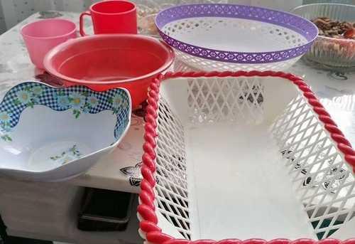 Пластиковая посуда многоразовая