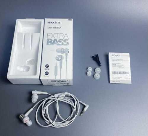 Наушники Sony MDR-XB55AP белые