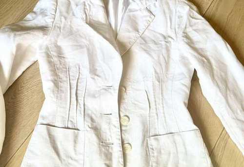 Пиджак белый жакет 40-42