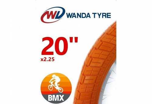 Велопокрышка BMX Wanda 20x2,25 P-1225 orange новая